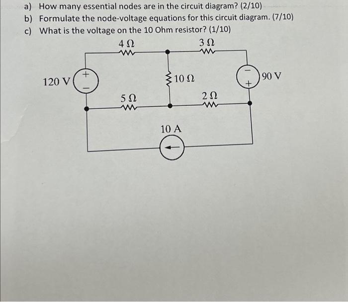 Solved a) How many essential nodes are in the circuit | Chegg.com