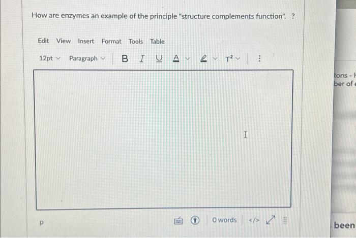Solved How are enzymes an example of the principle | Chegg.com