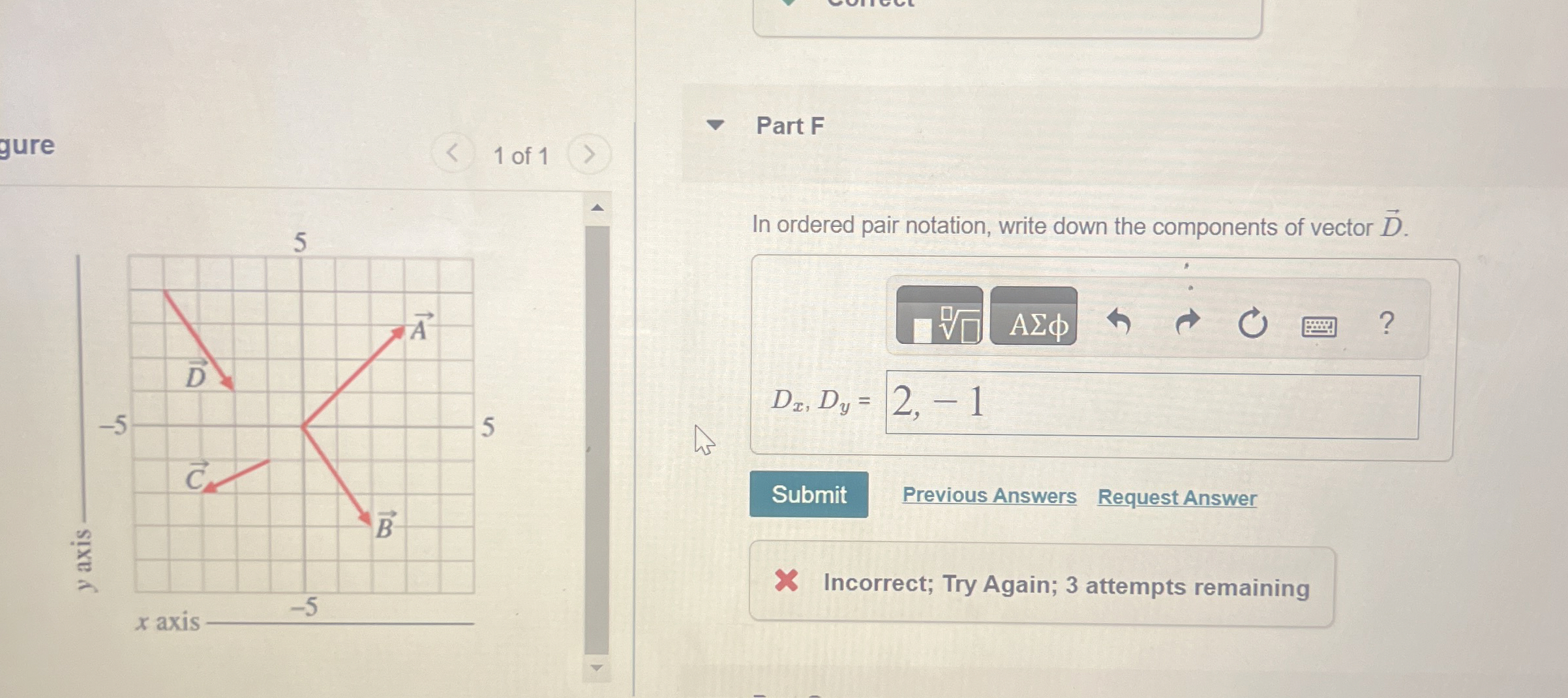 Solved In ordered pair notation, write down the components | Chegg.com