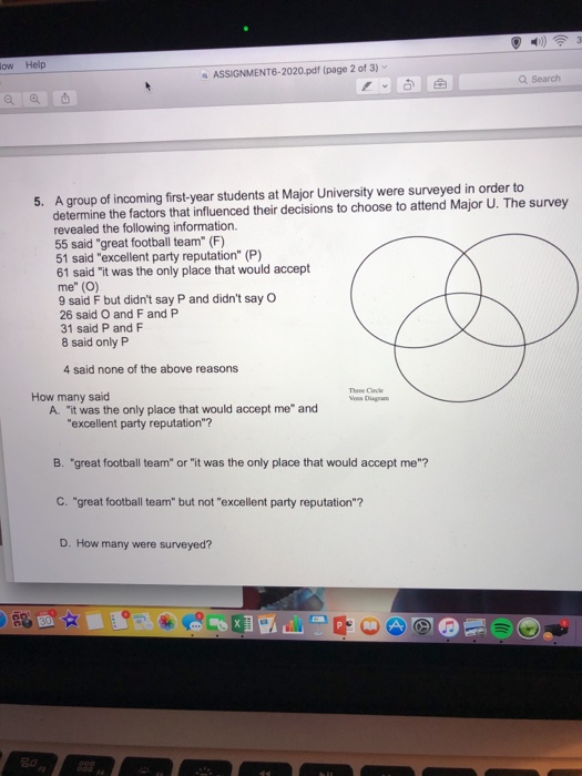 Solved How Help ASSIGNMENT6-2020.pdf (page 2 of 3) Q Search | Chegg.com