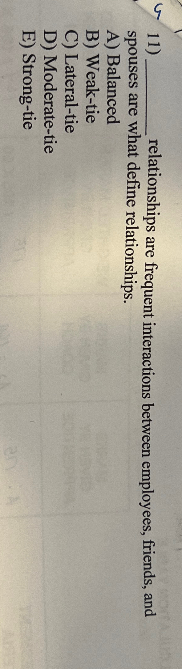 Solved relationships are frequent interactions between | Chegg.com