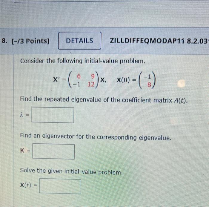 Solved Consider the following initial-value problem. | Chegg.com