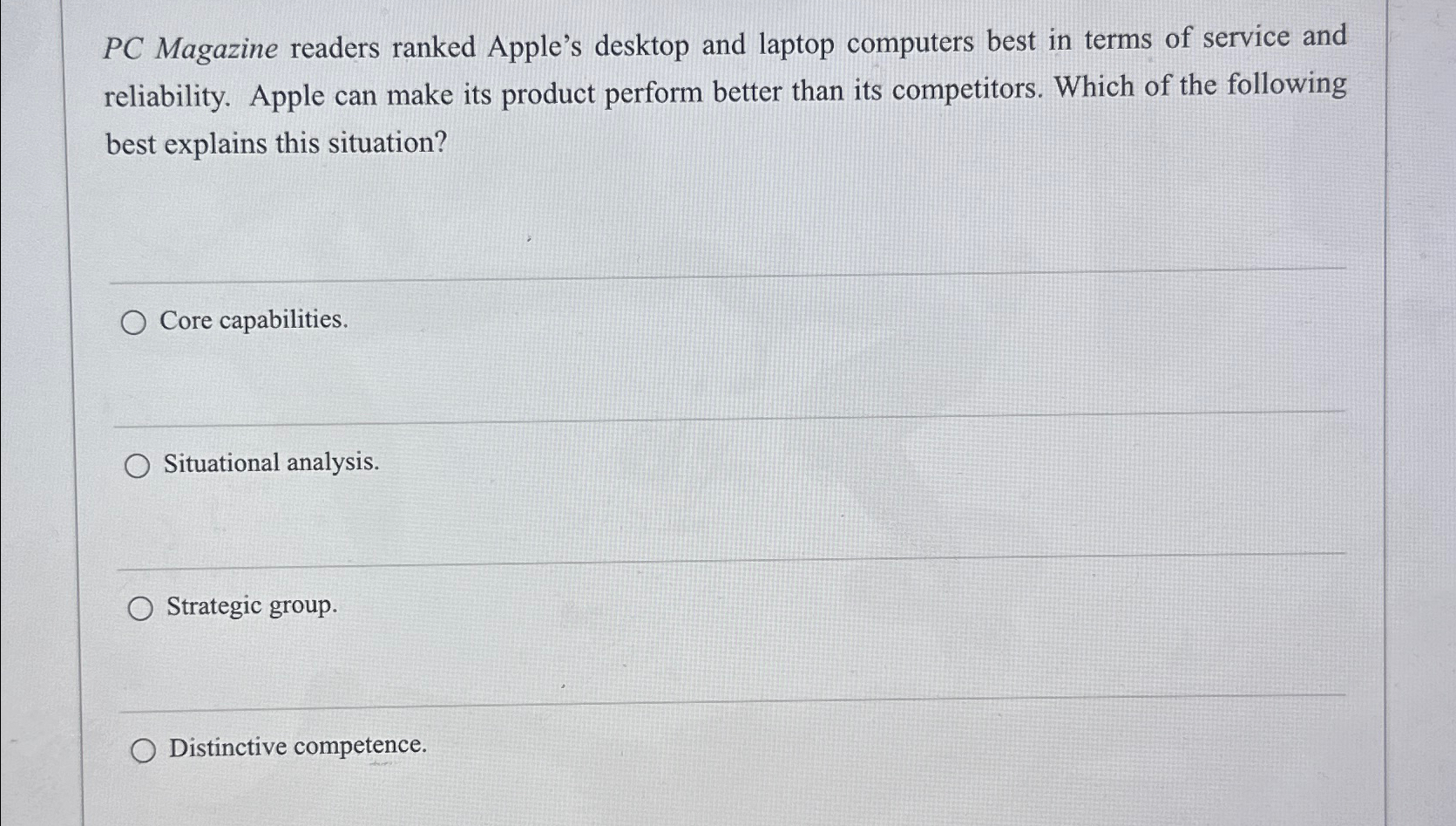 Solved PC Magazine readers ranked Apple's desktop and laptop | Chegg.com