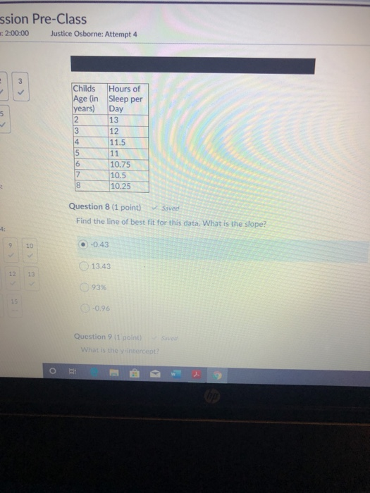 Solved ssion Pre-Class : 2:00:00 Justice Osborne: Attempt 4 | Chegg.com