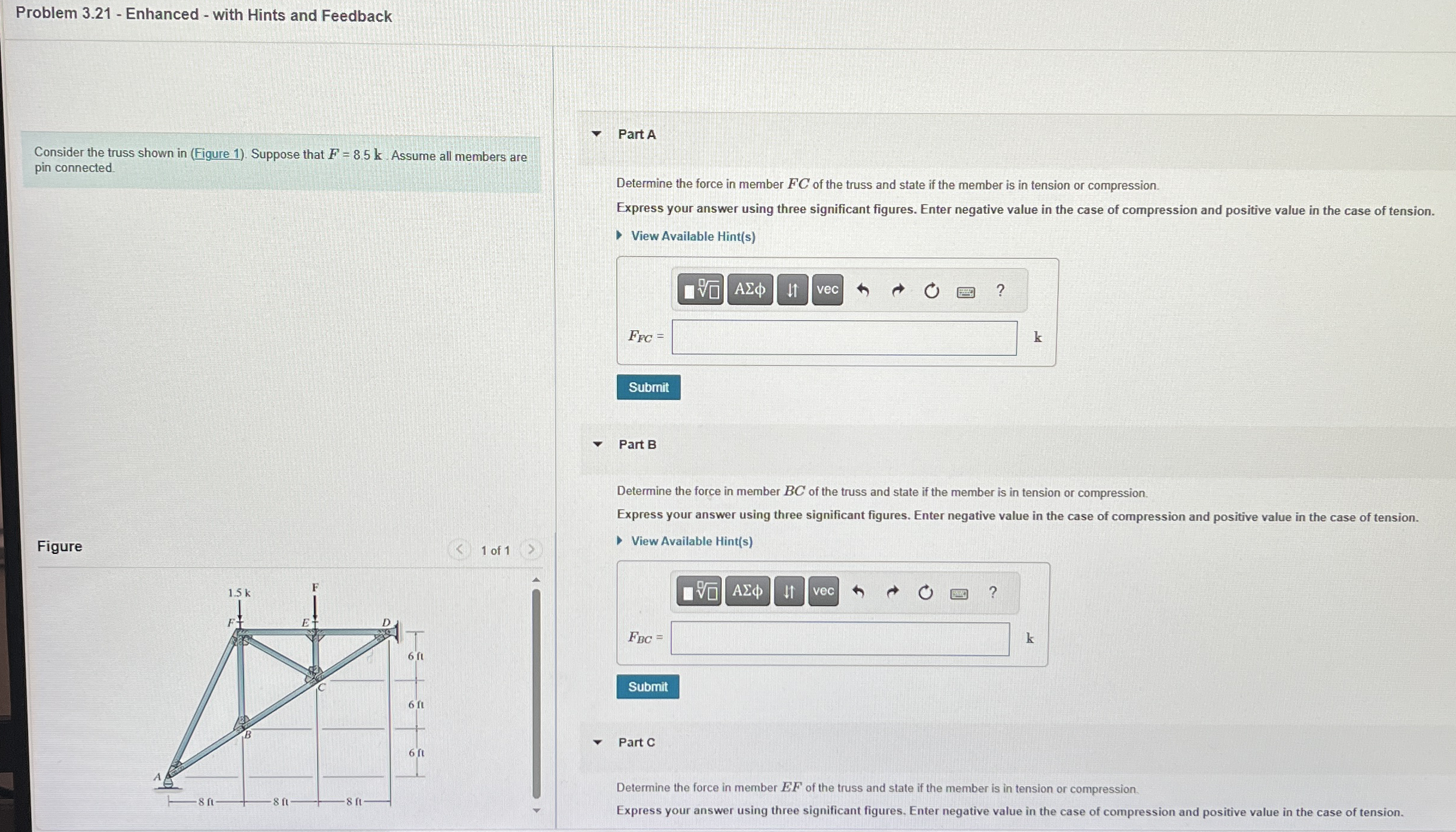 Solved Problem 3.21 - ﻿Enhanced - ﻿with Hints and | Chegg.com