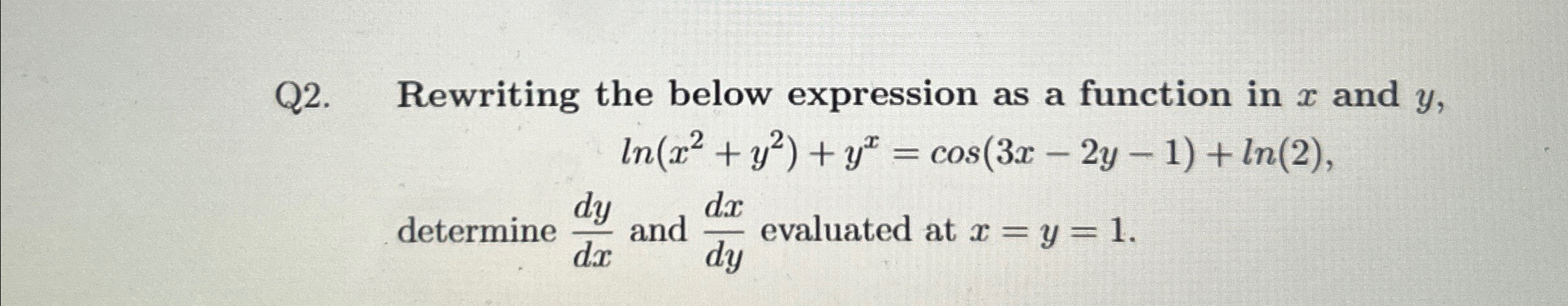 Solved Q2. ﻿Rewriting the below expression as a function in | Chegg.com