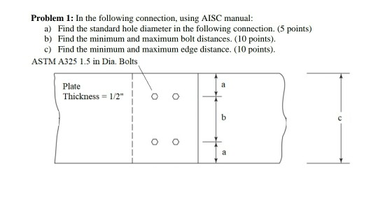 Solved Problem 1: In the following connection, using AISC | Chegg.com
