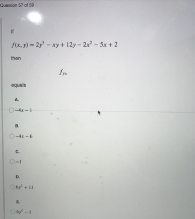 Solved Let F X Y X²y 3xy 2x Then F 1 1 Equals