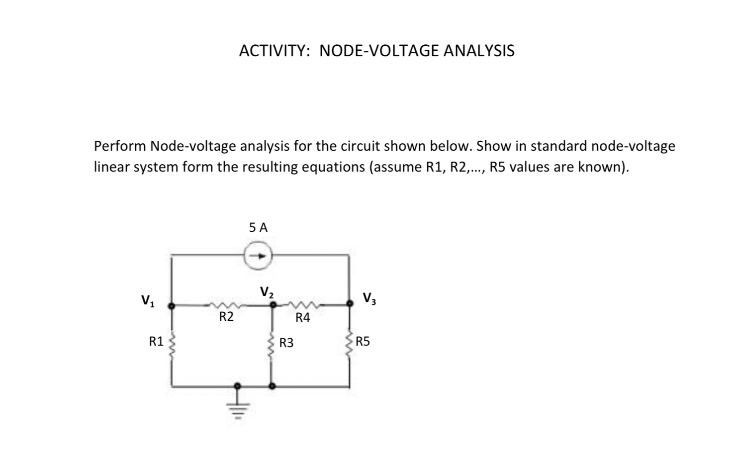 Solved Perform Node-voltage analysis for the circuit shown | Chegg.com Solved Perform Node-voltage analysis for the circuit shown | Chegg.com