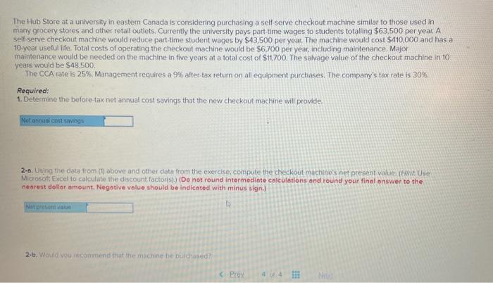 Solved The Hub Store at a university in eastern Canada is | Chegg.com