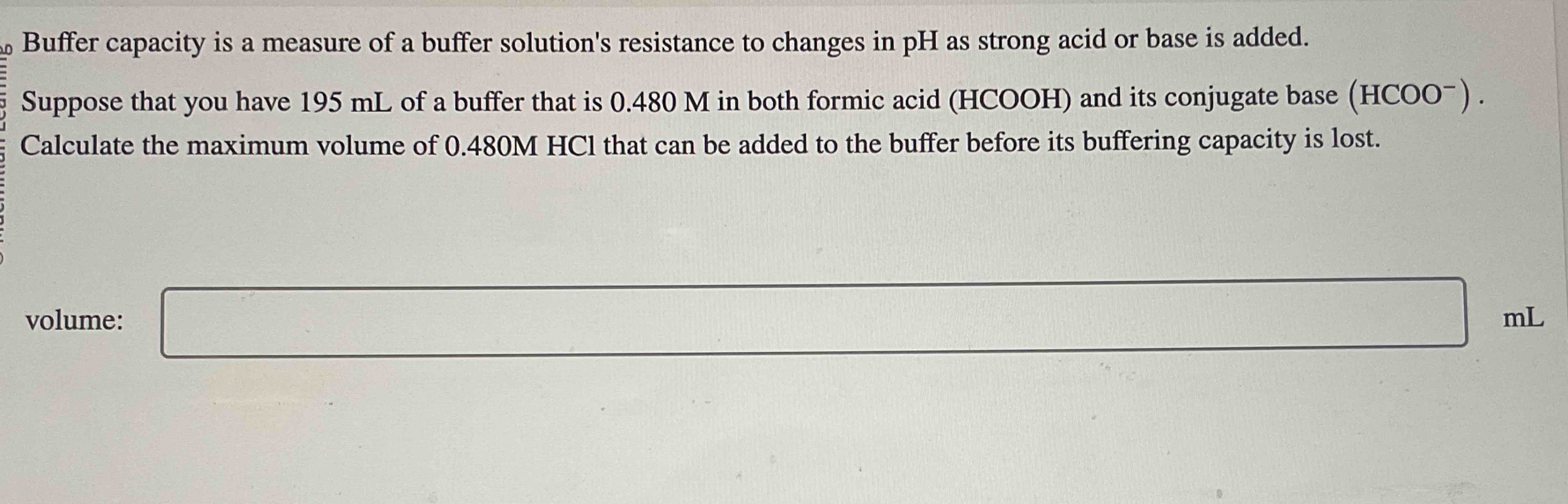 Solved Buffer capacity is a measure of a buffer solution's | Chegg.com