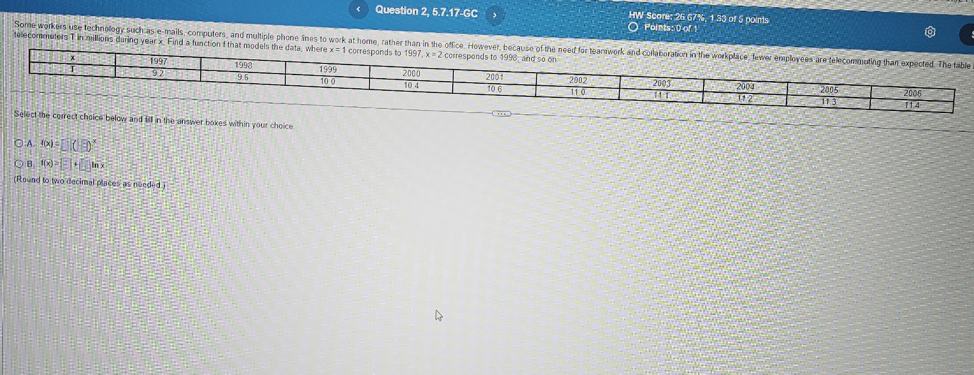 Solved Question 2, 5.7.17-CCHW Scare: 26.67%,133 ﻿of 5 | Chegg.com