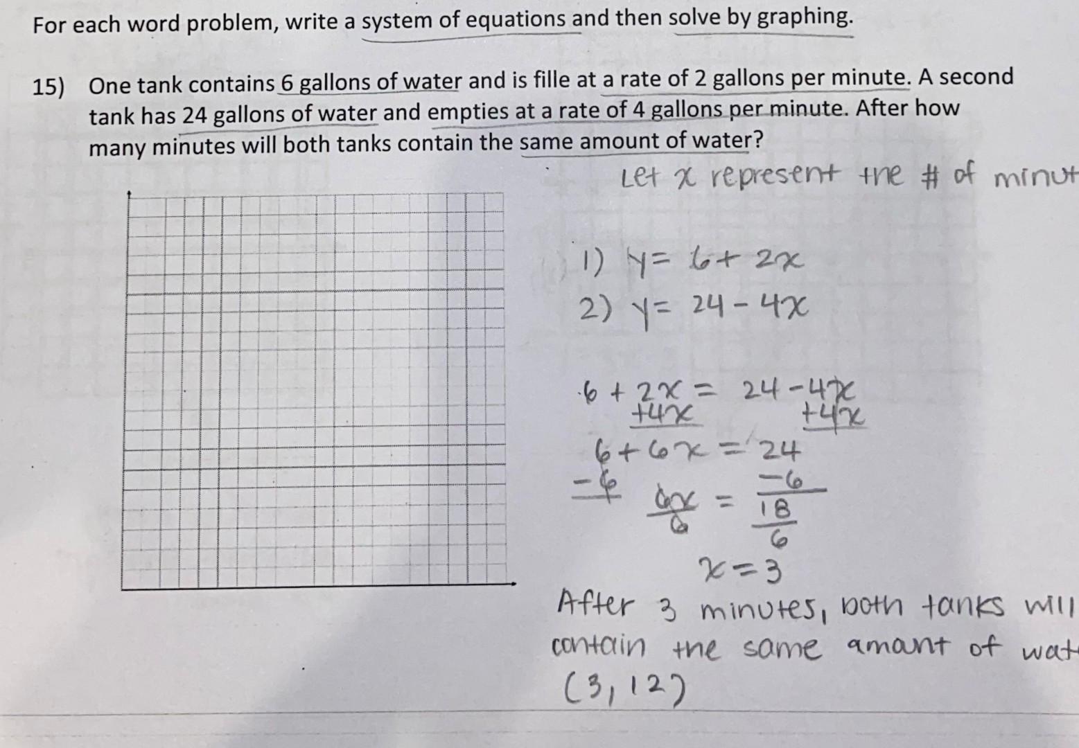 Solved For each word problem, write a system of equations | Chegg.com