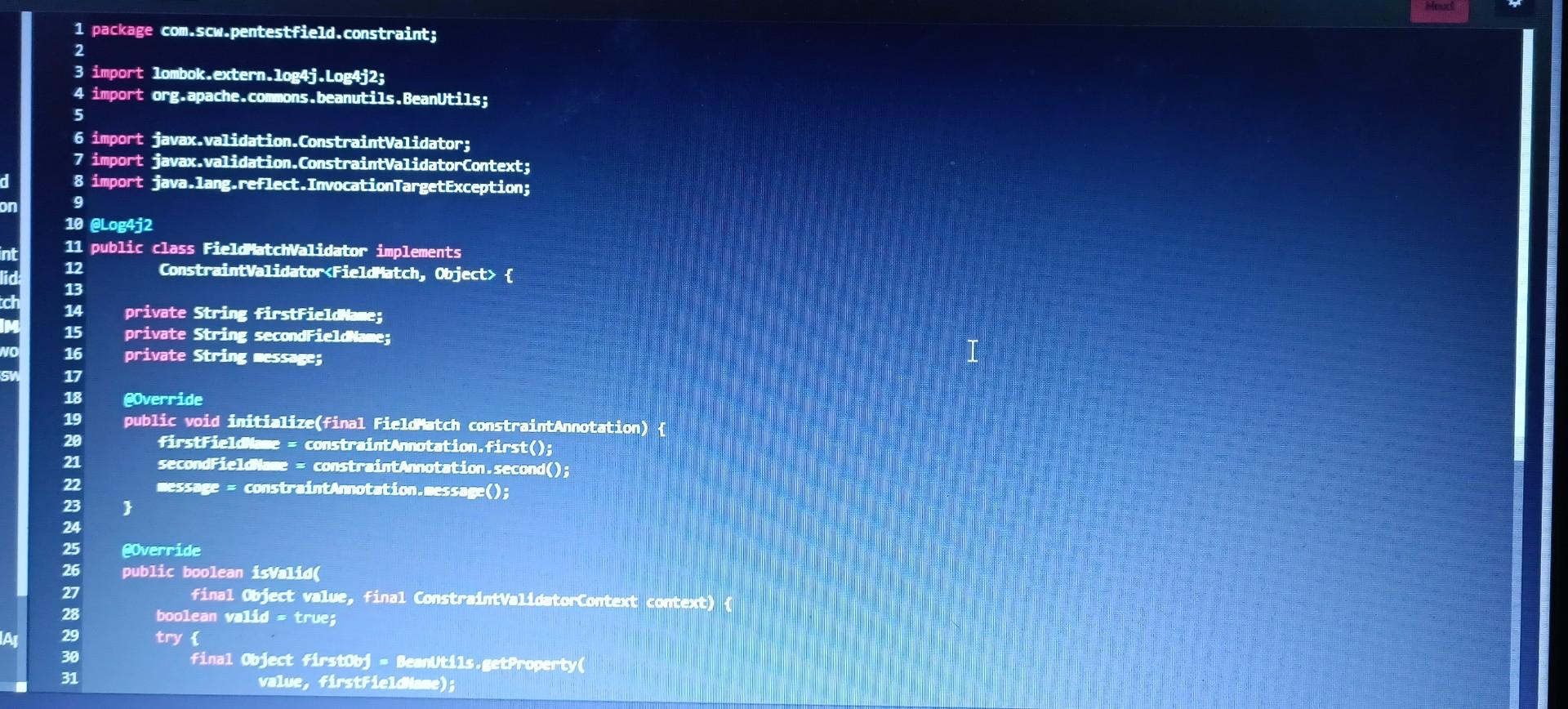 Solved @0verride public boolean isvalid( final Object value, | Chegg.com