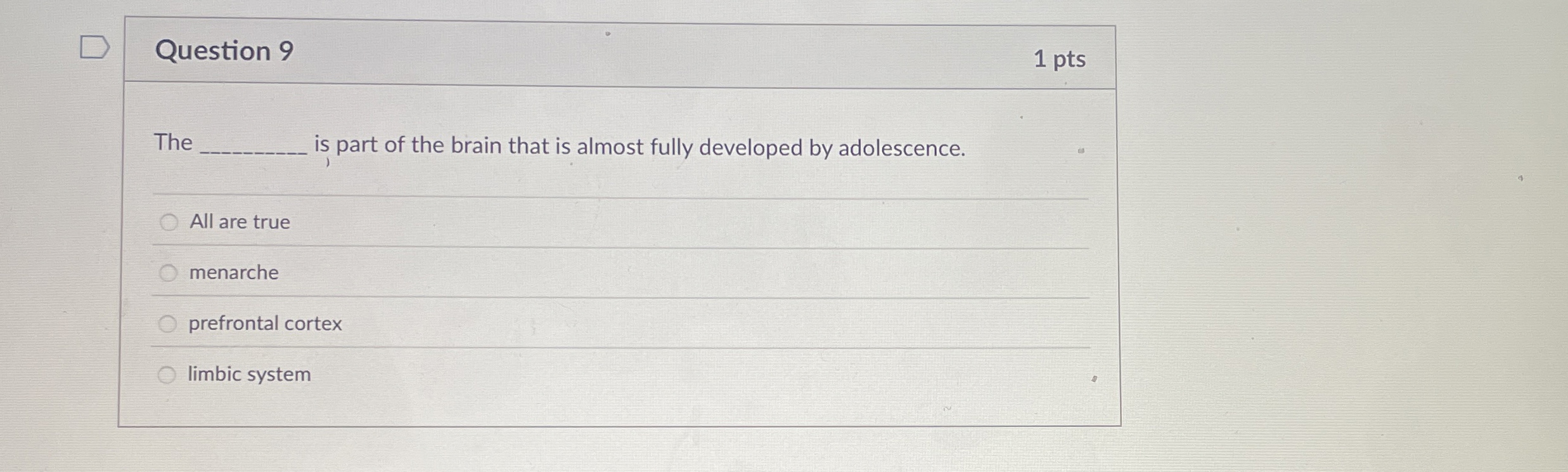 Solved Question 91 ﻿ptsThe ﻿is part of the brain that is | Chegg.com