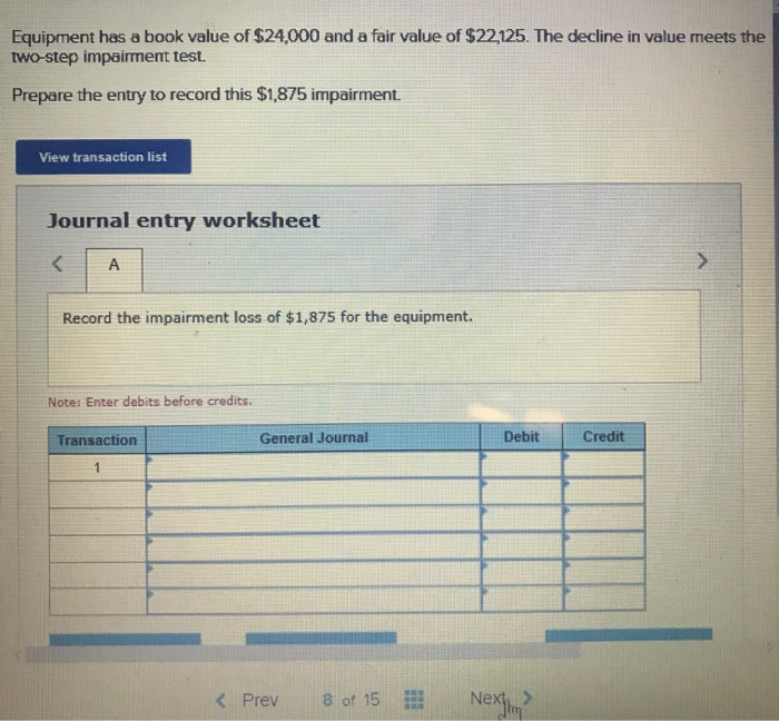 Solved Equipment has a book value of $24,000 and a fair | Chegg.com