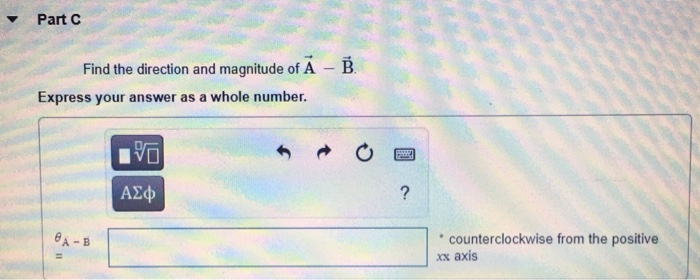Solved Review Vector A points in the negative y direction | Chegg.com