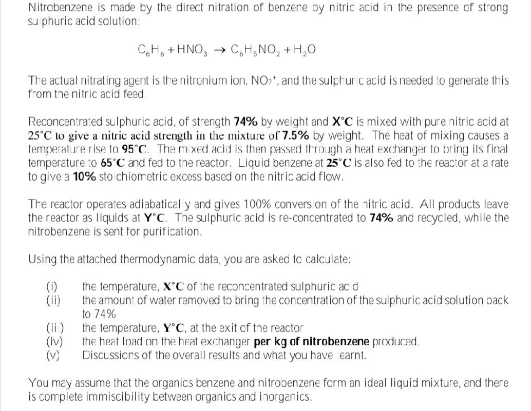 Solved Nitrobenzene is made by the direct nitration of | Chegg.com