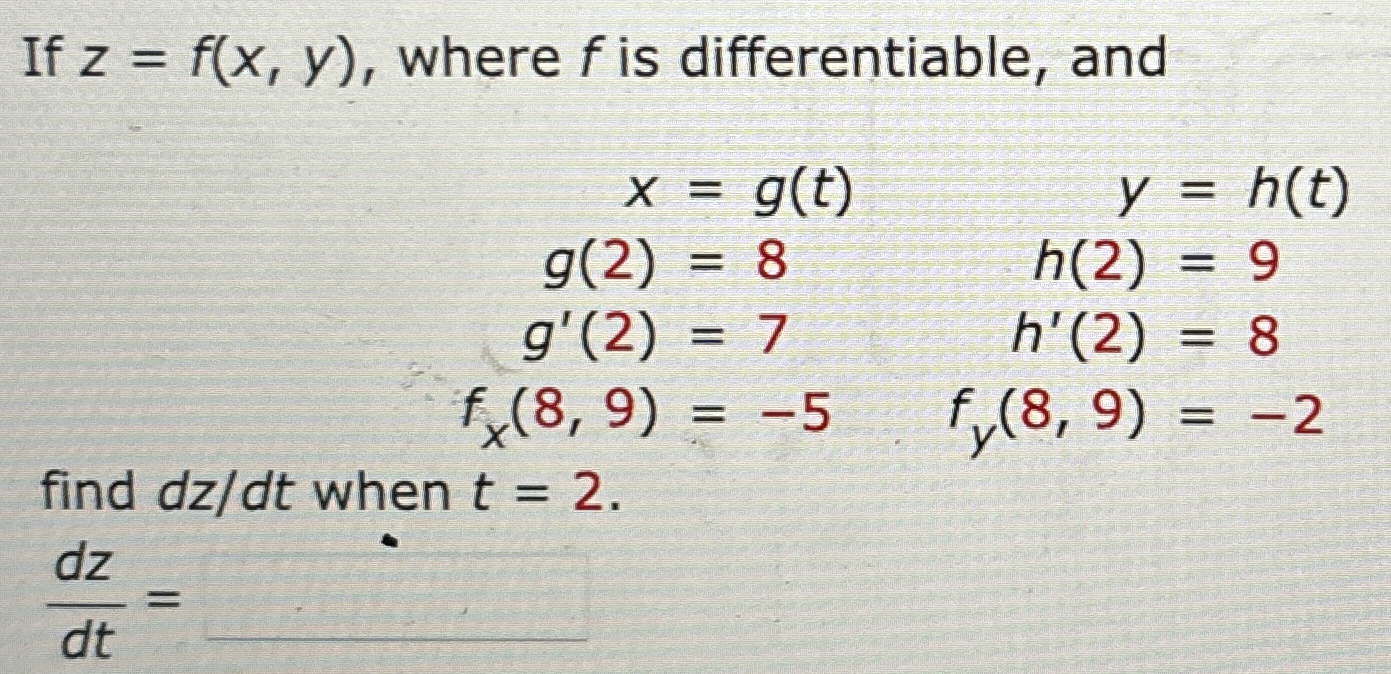 Solved If z=f(x,y), ﻿where f ﻿is differentiable, | Chegg.com