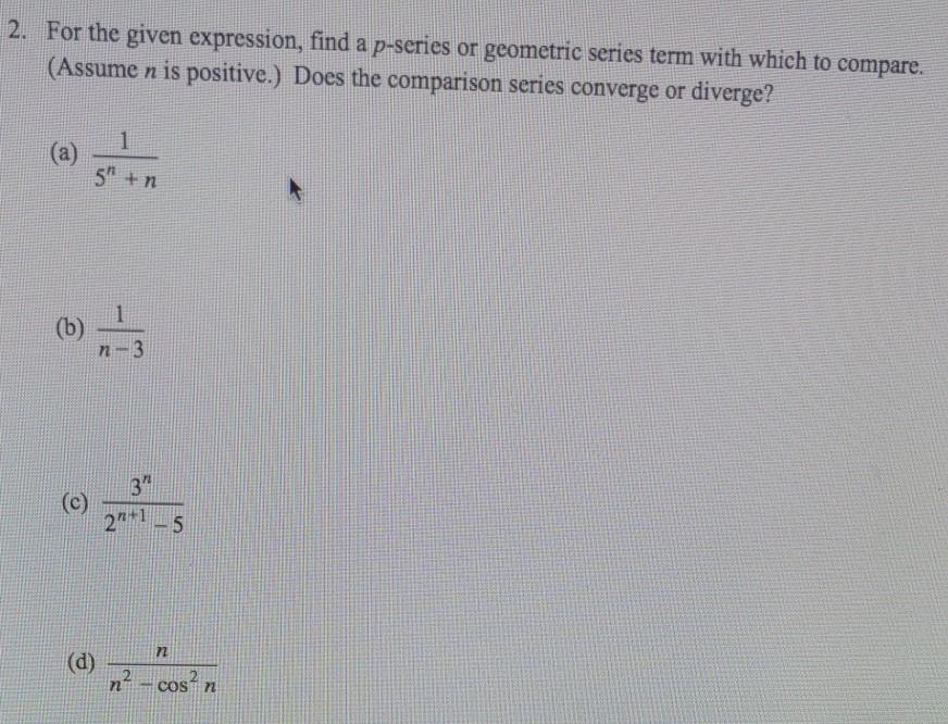 Solved 1. Use the p-series test to determine whether or not | Chegg.com