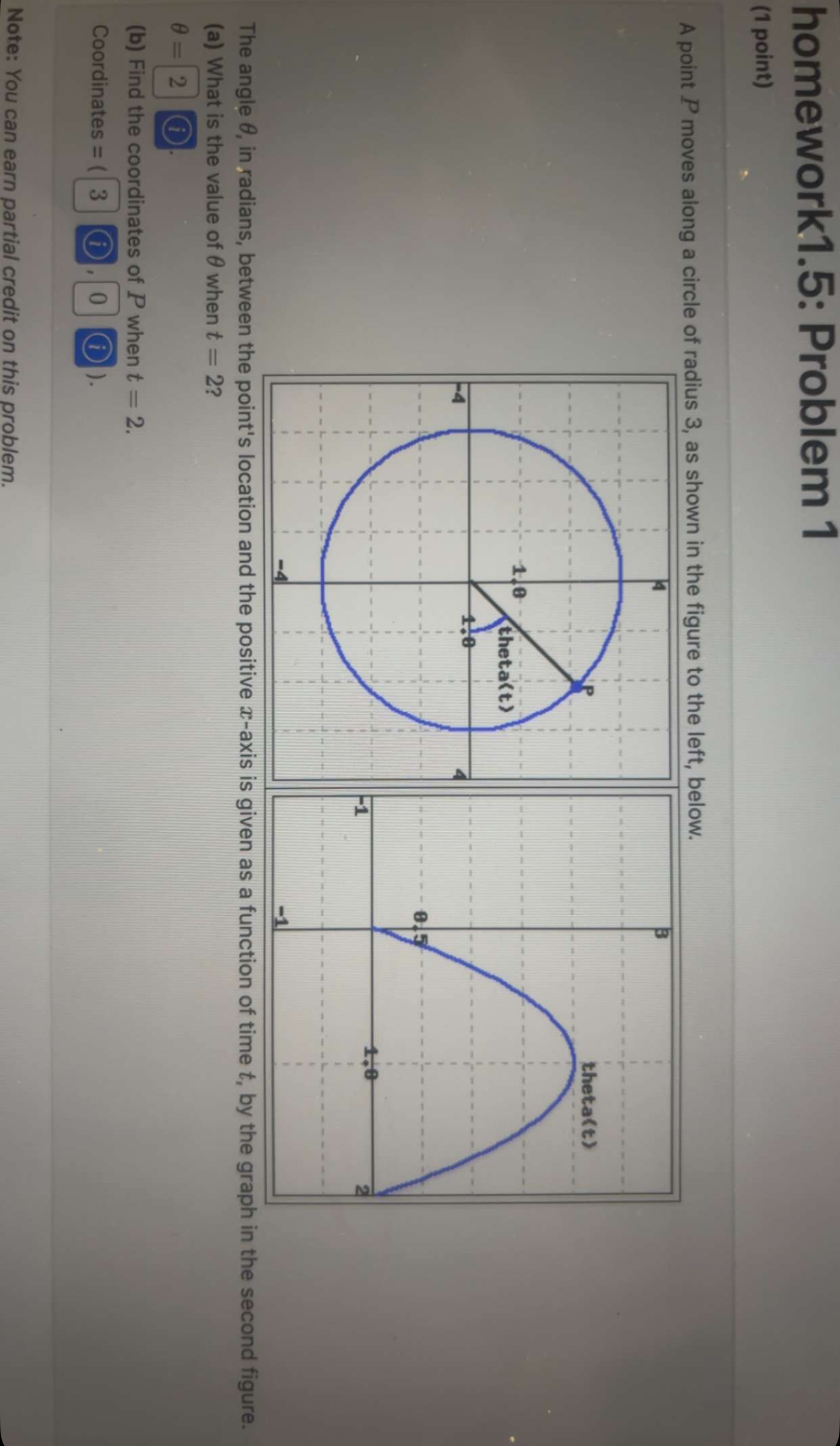 Solved Homework1 5 Problem 1 1 ﻿point A Point P ﻿moves