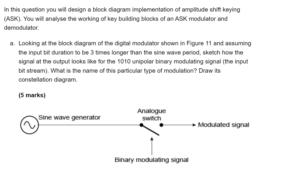Solved In this question you will design a block diagram | Chegg.com