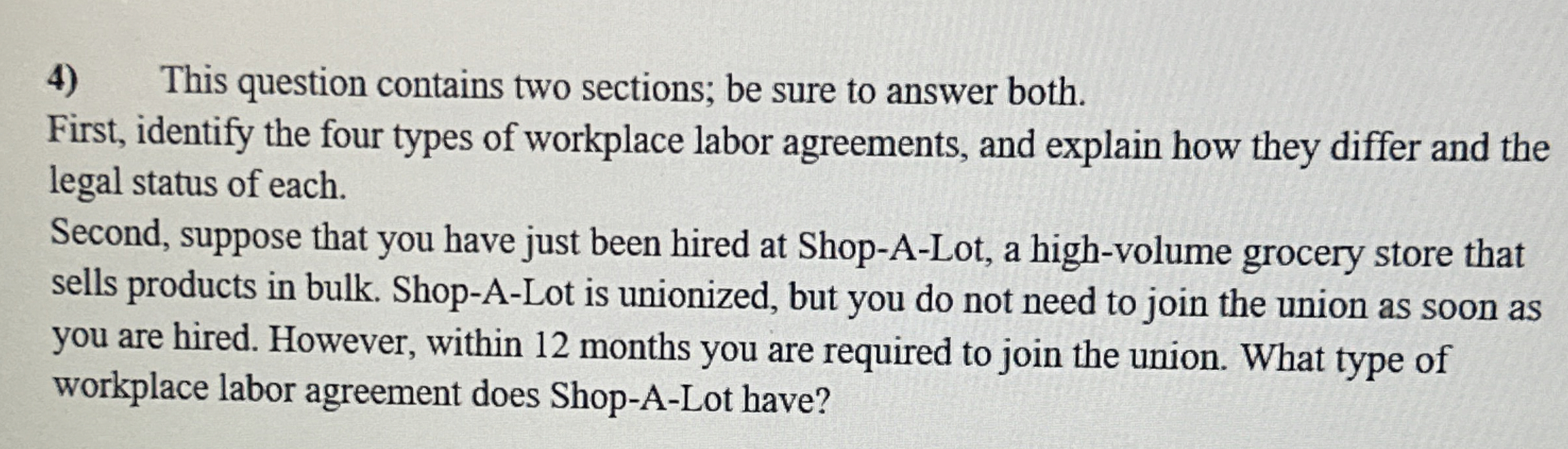 Solved This question contains two sections; be sure to | Chegg.com