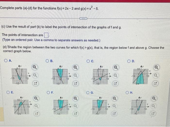 Solved Complete parts (a) - −(d) for the functions f(x)=2x−2 | Chegg.com