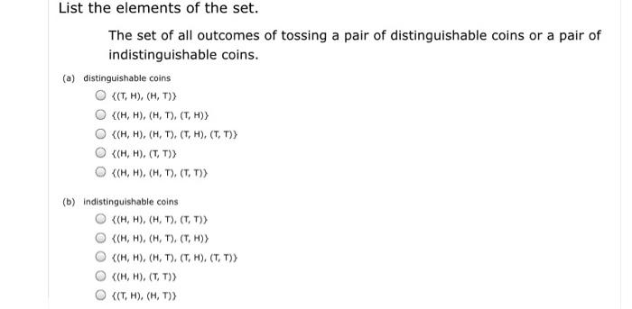 Solved List the elements of the set. (Enter your answers as | Chegg.com