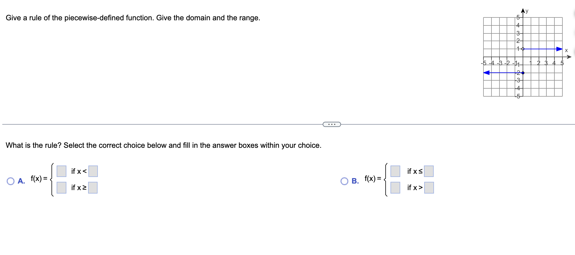 Solved Give a rule of the piecewise-defined function. Give | Chegg.com