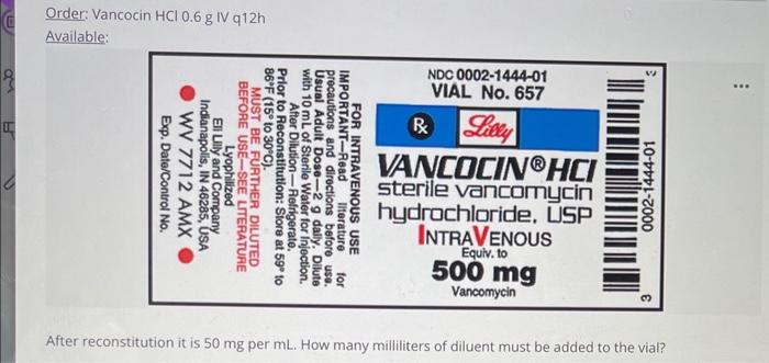 Order: Digoxin 0.375mg IV stat Available: How many | Chegg.com