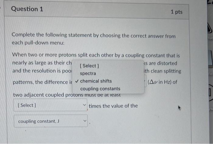 Solved Complete the following statement by choosing the | Chegg.com