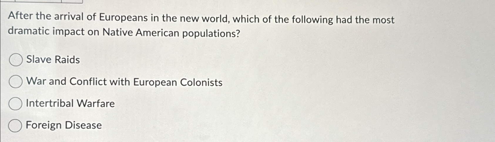 After the arrival of Europeans in the new world, | Chegg.com