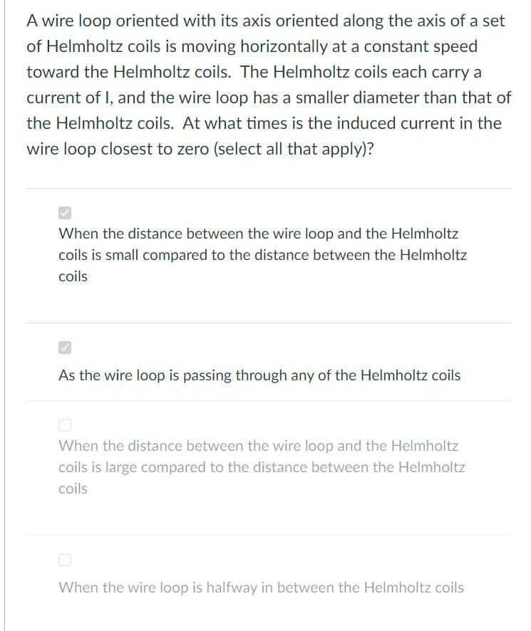 Solved A wire loop oriented with its axis oriented along the | Chegg.com