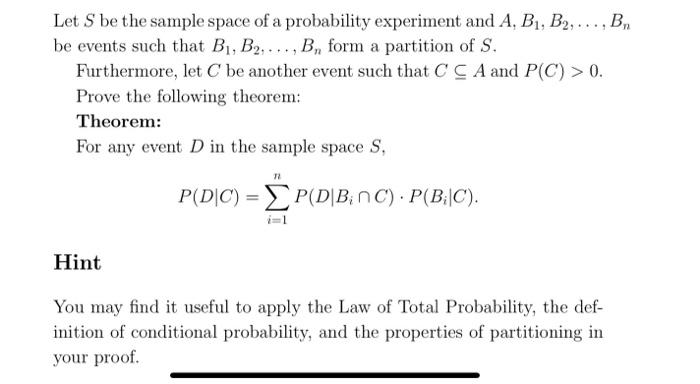 Solved Let S be the sample space of a probability experiment | Chegg.com