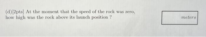 Solved (5) A catapult on top of a building throws a rock | Chegg.com