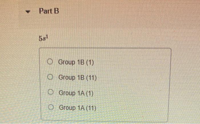 Solved Identify the group number using both A/B and 1 to 18 | Chegg.com