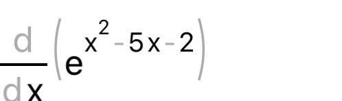 Solved ddx(ex2-5x-2) | Chegg.com