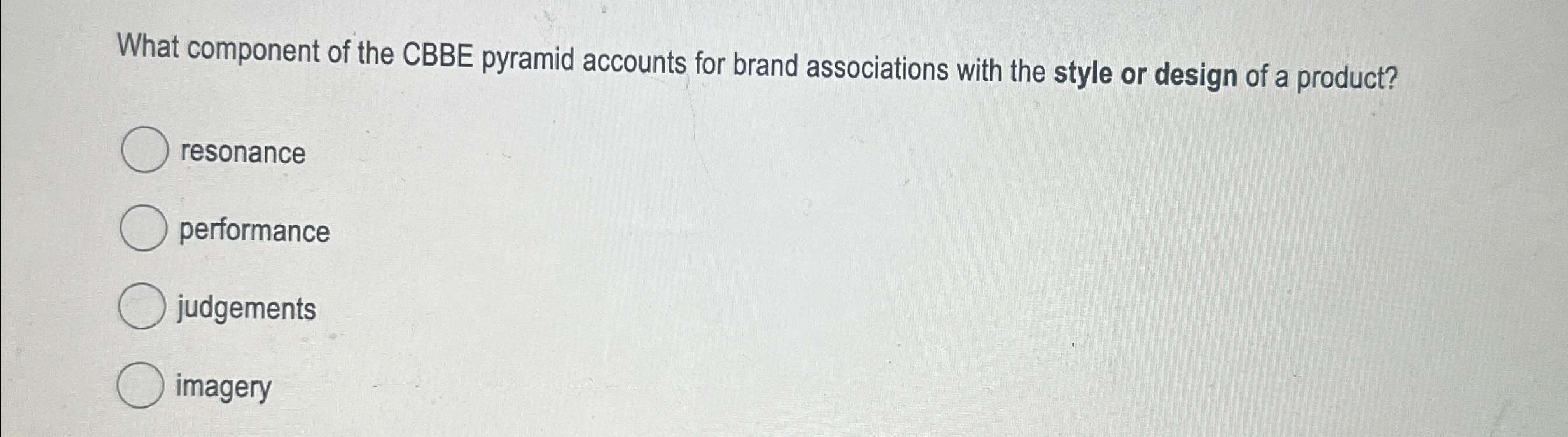 Solved What component of the CBBE pyramid accounts for brand | Chegg.com