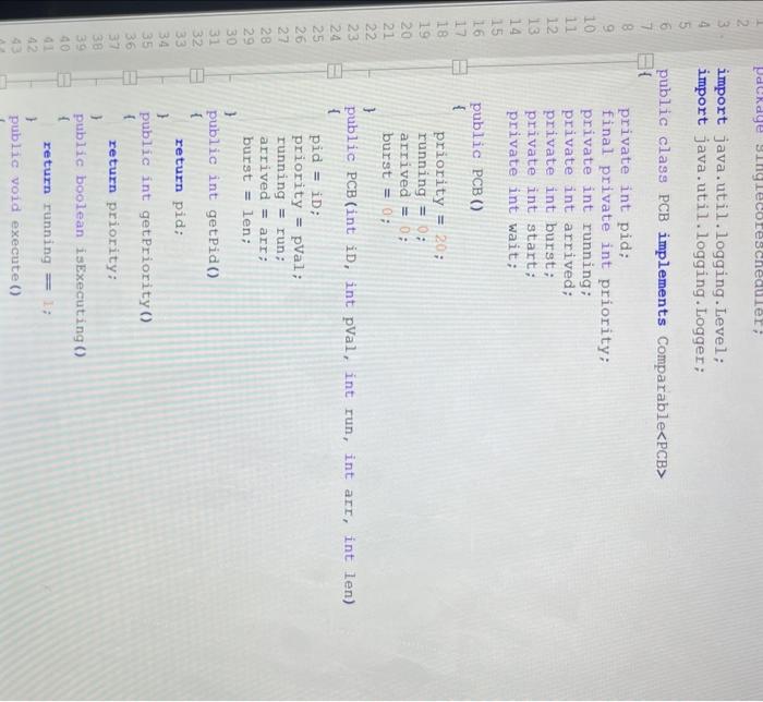 import java.util.logging. Level; import java.util. | Chegg.com