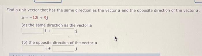 Solved Find a unit vector that has the same direction as the | Chegg.com