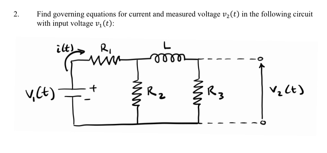 Solved Find governing equations for current and measured | Chegg.com
