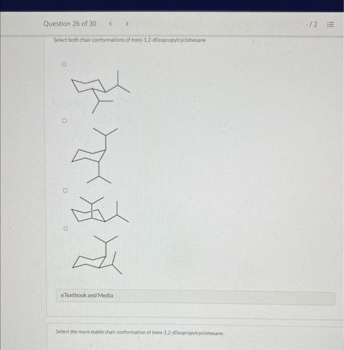 Solved Select both chair conformations of | Chegg.com