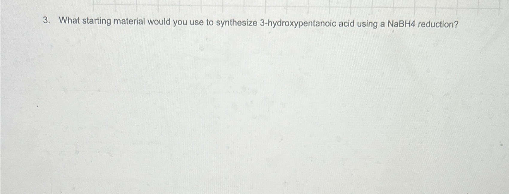 Solved What starting material would you use to synthesize | Chegg.com