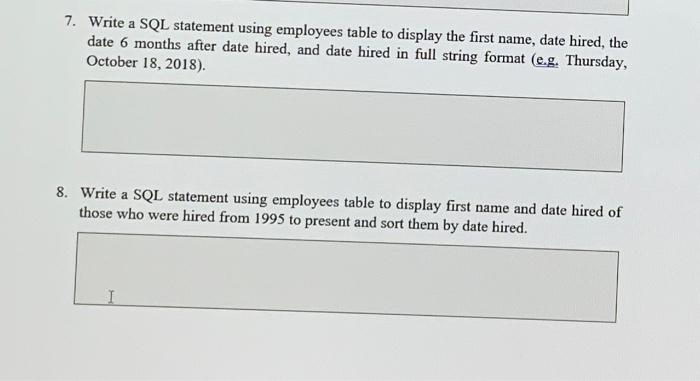 Solved 1 Write A Sql Statement To Retrieve All Columns From