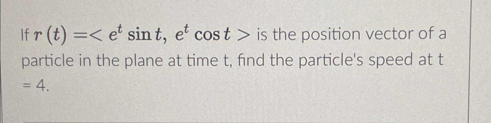 Solved If r(t)= ﻿is the position vector of a particle in the | Chegg.com