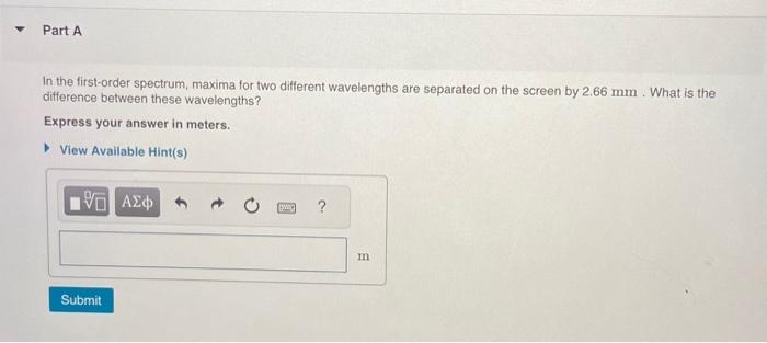 Solved Visible light passes through a diffraction grating | Chegg.com