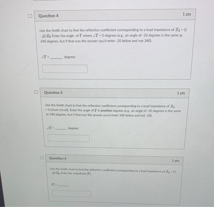 Solved Use the Smith chart to find the reflection | Chegg.com