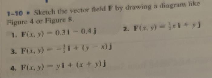 Solved 1-10 - Sketch the vector field F by drawing a diagram | Chegg.com