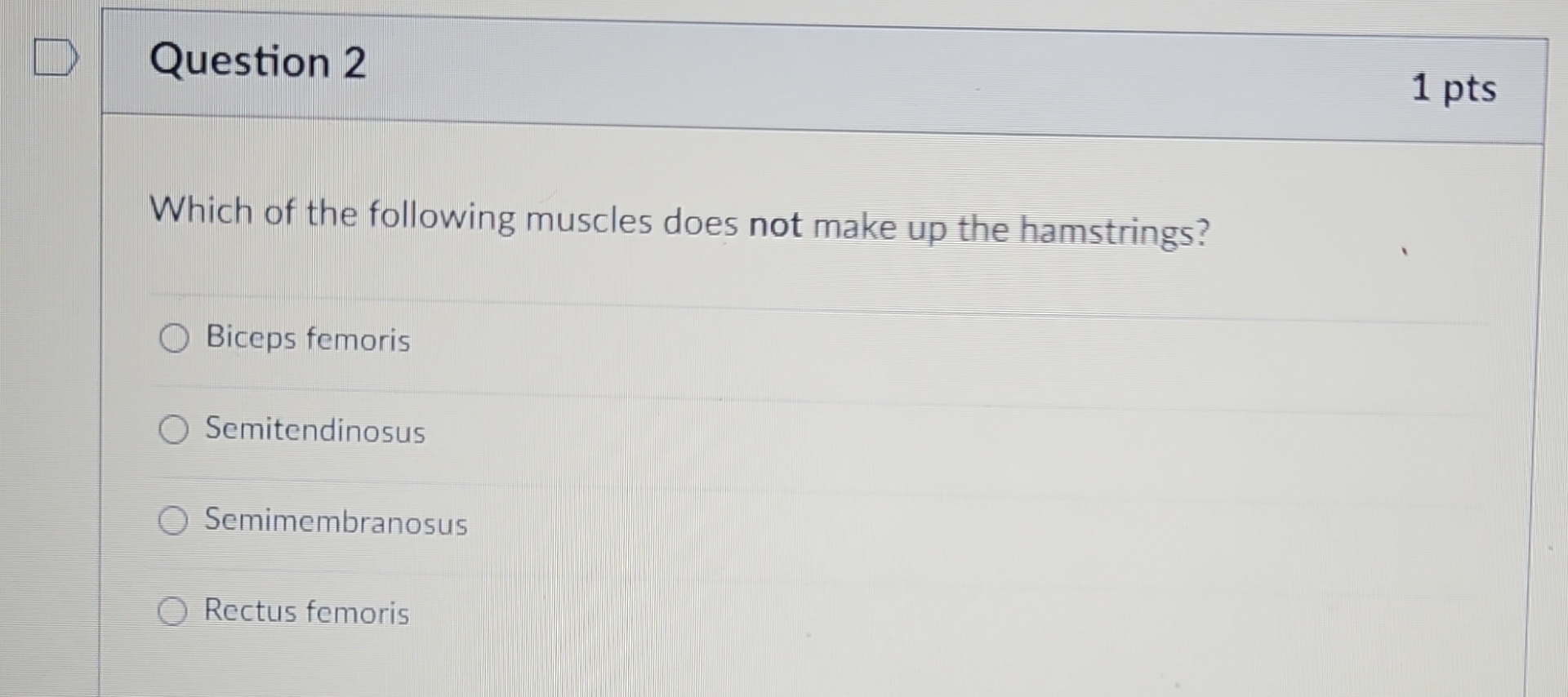 Solved Question 21 ﻿ptsWhich of the following muscles does | Chegg.com